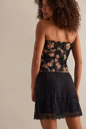 Free People Intimately Party Crashers Half Slip - Black