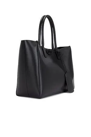 Valentino Garavani V Logo Locker Medium Tote Bag - Nero