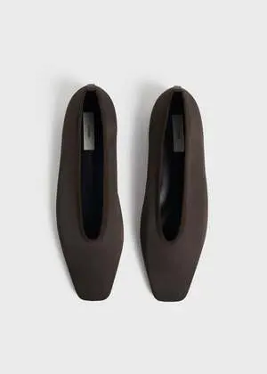 TOTEME Minimalist Satin Ballerinas