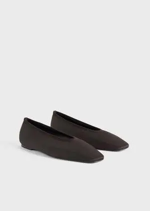 TOTEME Minimalist Satin Ballerinas