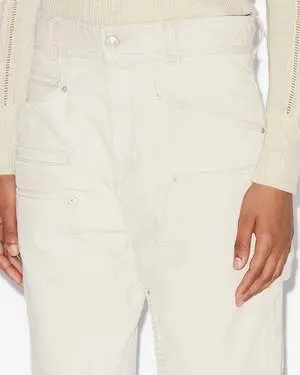 MARANT ETOILE Lois Corduroy Pants - Ecru