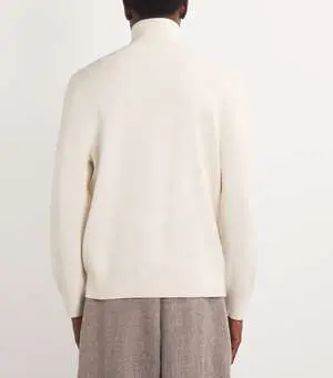Sandro Wool Quarter Zip Sweater