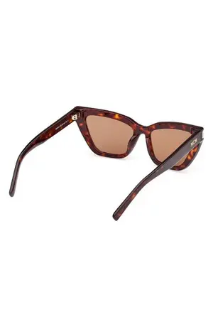 Mcm 54mm Cat Eye Sunglasses - Dark Havana / Brown