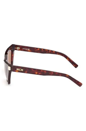 Mcm 54mm Cat Eye Sunglasses - Dark Havana / Brown