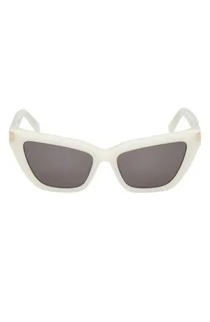 Mcm MCM 54mm Cat Eye Sunglasses White / Smoke