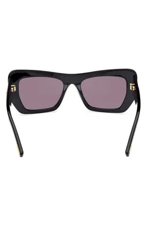 Mcm 59mm Butterfly Sunglasses - Shiny Black/smoke