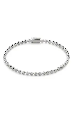 Monica Vinader Lab-grown Diamond Tennis Bracelet - Sterling Silver