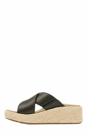 ABEO Solstice Cross Flatform Slides - Black - Regular