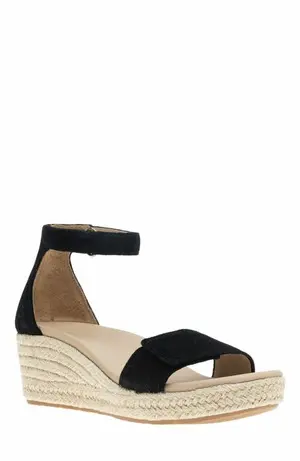 ABEO Riviera Ankle Sandal - Black Suede - Metatarsal