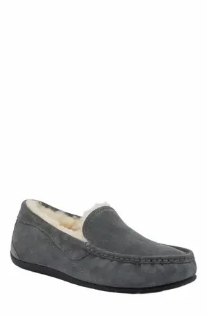 ABEO Amble Slipper With Shearling Lining And Removable Orthotics - Grey - Regular