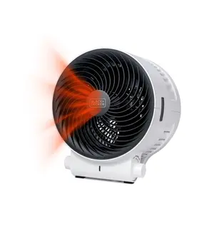 BLACK + DECKER Black+decker Dual Function Desktop Heater & Fan - White
