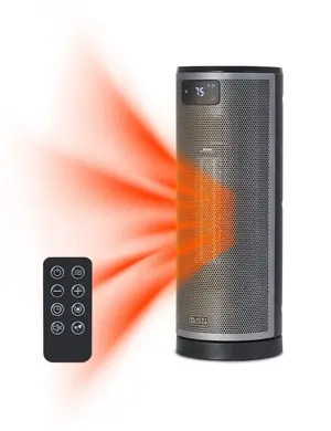 BLACK + DECKER Decker Ceramic Oscillating Tower Heater With Remote Control