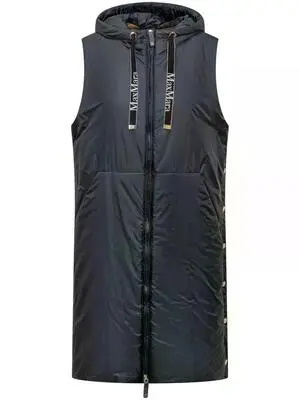 Max Mara Water-repellent Canvas Gilet - Black