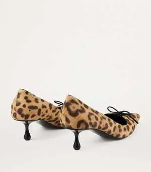 JIMMY CHOO Scarlett 50 Leopard Print Pumps - Neutral