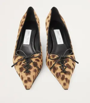 JIMMY CHOO Scarlett 50 Leopard Print Pumps - Neutral
