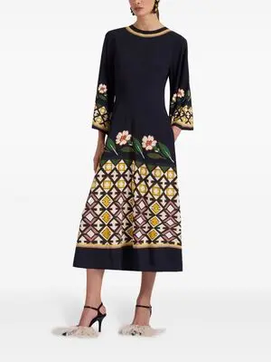 La DoubleJ Sorella Printed Midi Dress