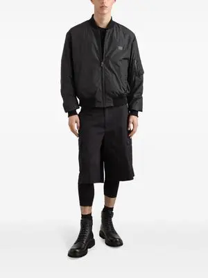 Dolce & Gabbana Logo-plaque Bomber Jacket - Black