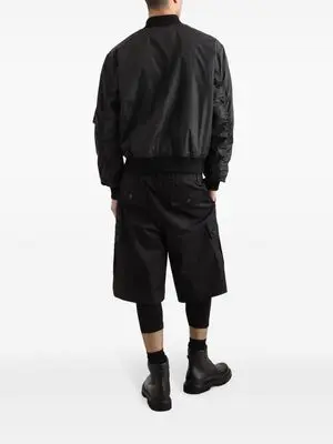 Dolce & Gabbana Logo-plaque Bomber Jacket - Black