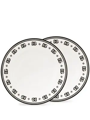 Dolce & Gabbana Porcelain Dessert Plates - White