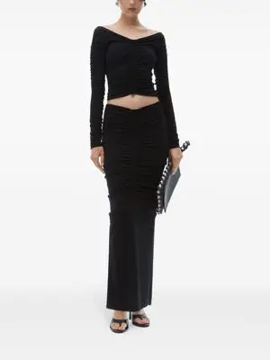 Alexander Wang Ruched Maxi Skirt