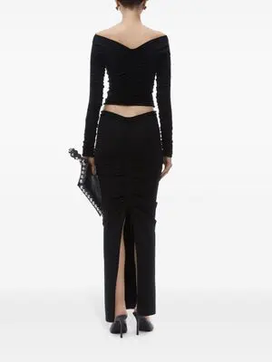 Alexander Wang Ruched Maxi Skirt
