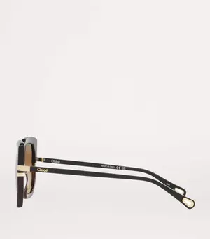 Chloé Metal Sunglasses Ch0240s - Black