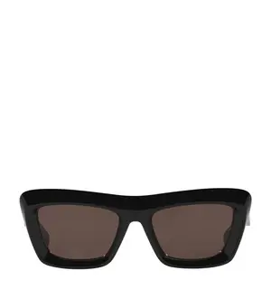 Bottega Veneta Acetate Sunglasses - Black