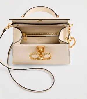 Valentino Garavani Small Embellished Vsling Top-handle Bag