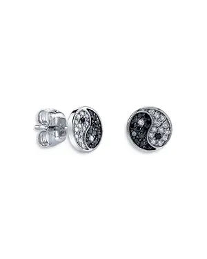 SYDNEY EVAN 14k White Yin Yang Single Stud Earring - Gold