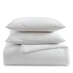 Vera Wang Puckered Textured 3 Pc. Comforter Set - White