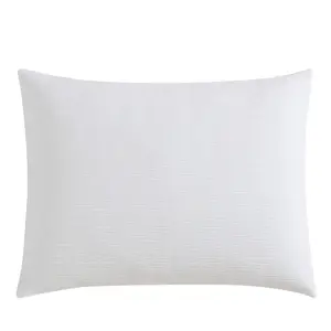 Vera Wang Solid Textured Pleats 3 Piece Duvet Cover Set, Queen