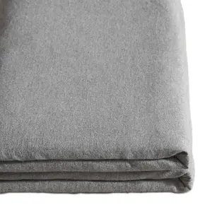 Calvin Klein Melange Flannel 4 Piece Sheet Set, King - Silver Grey