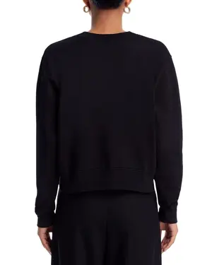 Aqua Crystal Embellished Sweatshirt