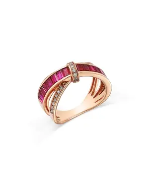 Bloomingdale'S Ruby And Diamond Ring