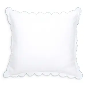 POM POM AT HOME Kelly Euro Sham - White/blue