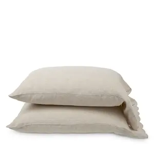 POM POM AT HOME Kelly Standard Pillowcase Set - Flax/flax