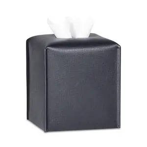 LABRAZEL Piega Leather Tissue Cover - Black