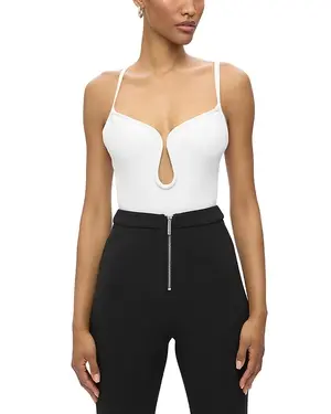 Herve Leger The Jules Bodysuit - Alabaster