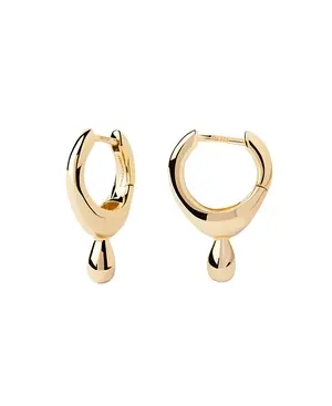 PDPAOLA Lava Hoop Earrings - Gold