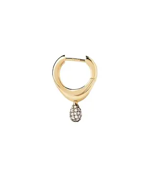PDPAOLA Pave Lava Single Hoop Earring - Gold