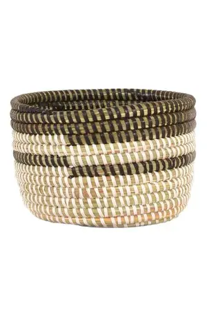 MBARE Catch-all / Planter Basket Stripe - Black And White