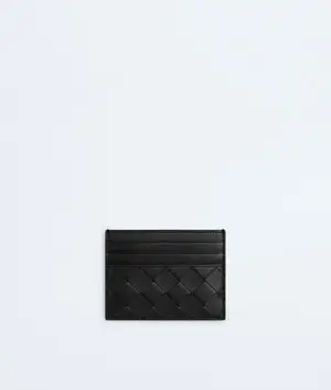 Bottega Veneta Intrecciato Credit Card Case - Black