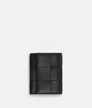 BOTTEGA  VENETA Cassette Small Tri-fold Wallet - Black