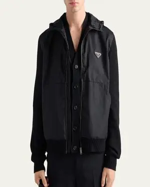 Prada Cashmere-wool Hooded Sweater