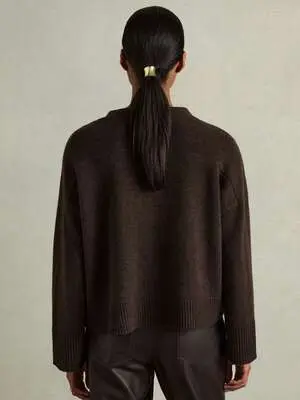 REISS Rosie Wool-cashmere Patch-pocket Cardigan