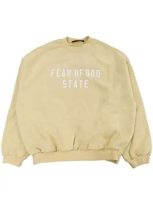 Fear Of God Logo-print Sweatshirt - Neutrals