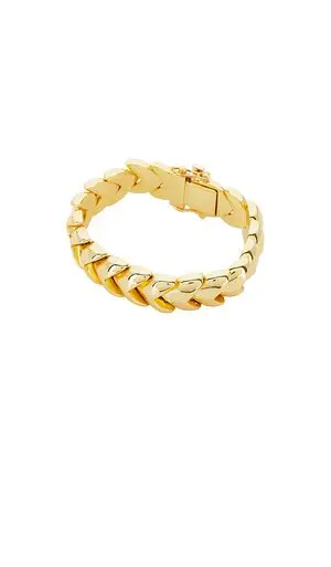 ANINE BING Layered Heart Chain Bracelet - Gold