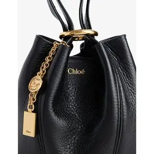Chloé Spin Large Leather Tote Bag - Black