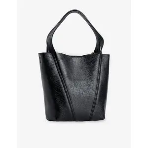 Chloé Spin Large Leather Tote Bag - Black