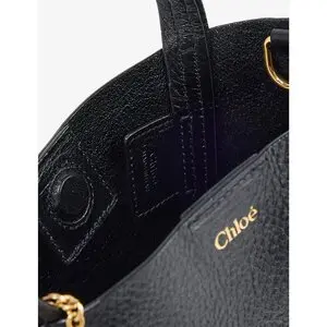 Chloé Spin Large Leather Tote Bag - Black
